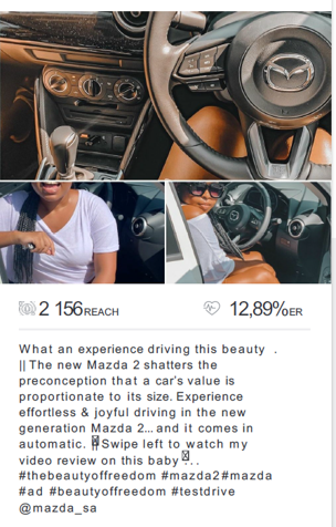 Mazda: Influencer Campaign